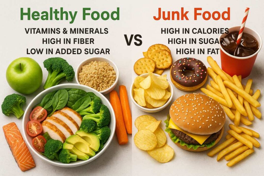Healthy Food vs Junk Food: An Easy, Human-Friendly Comparison